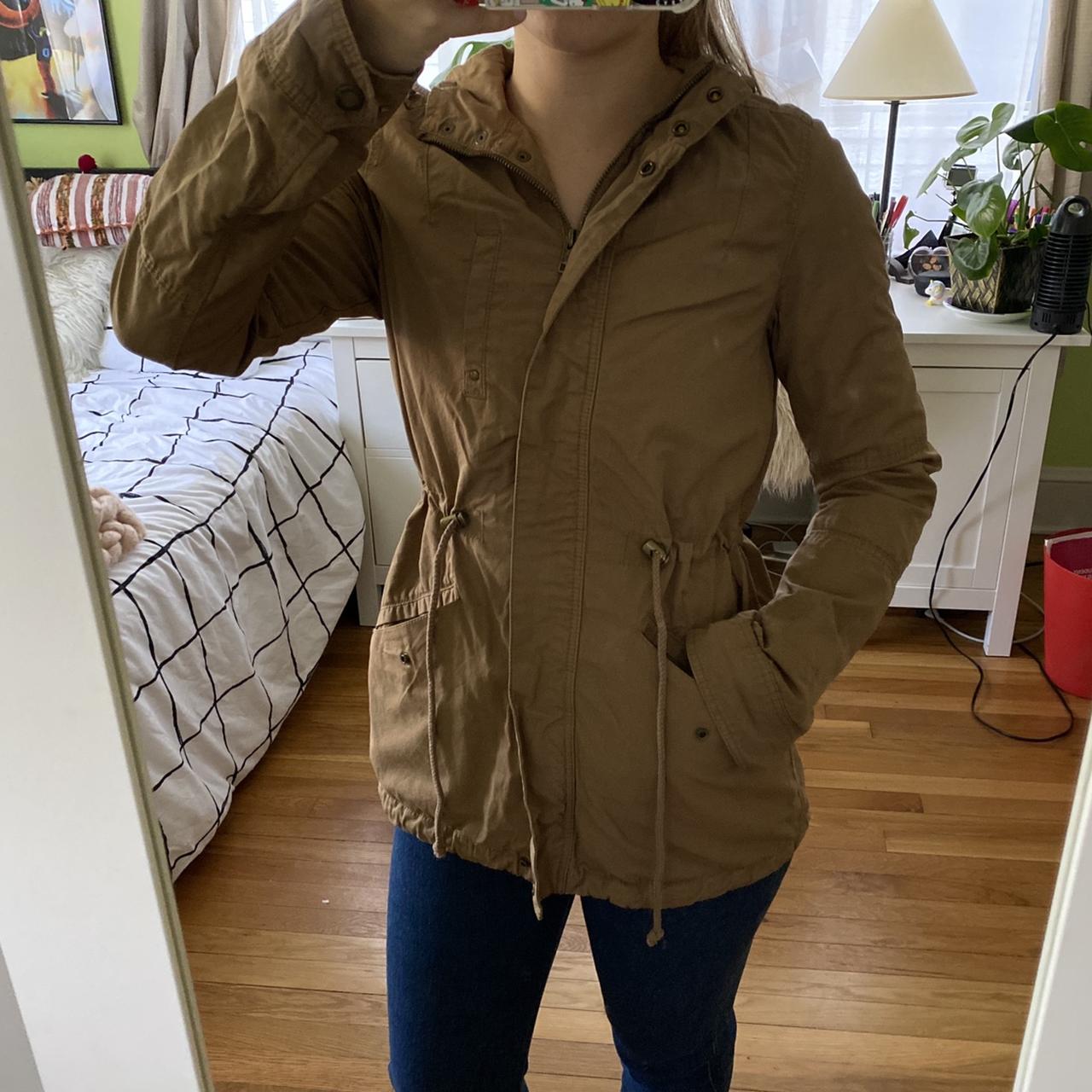 Super cute tan jacket! perfect for spring and fall... - Depop