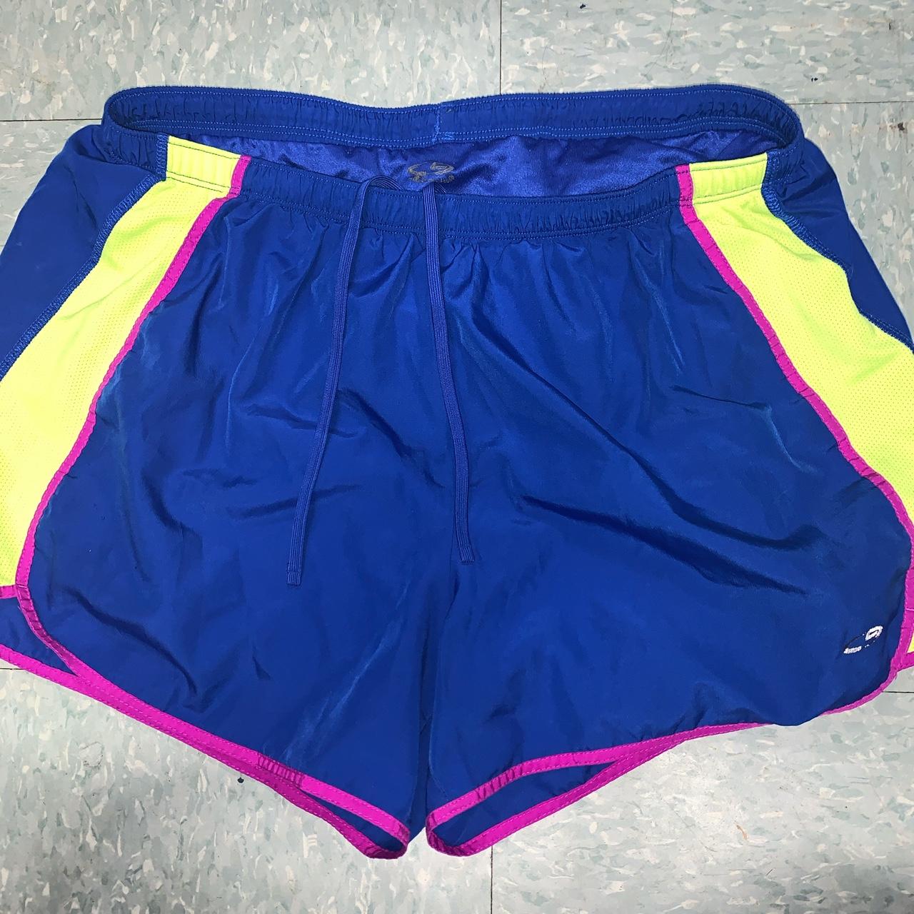 Blue Champion Running Shorts. Super cute! Previously... - Depop