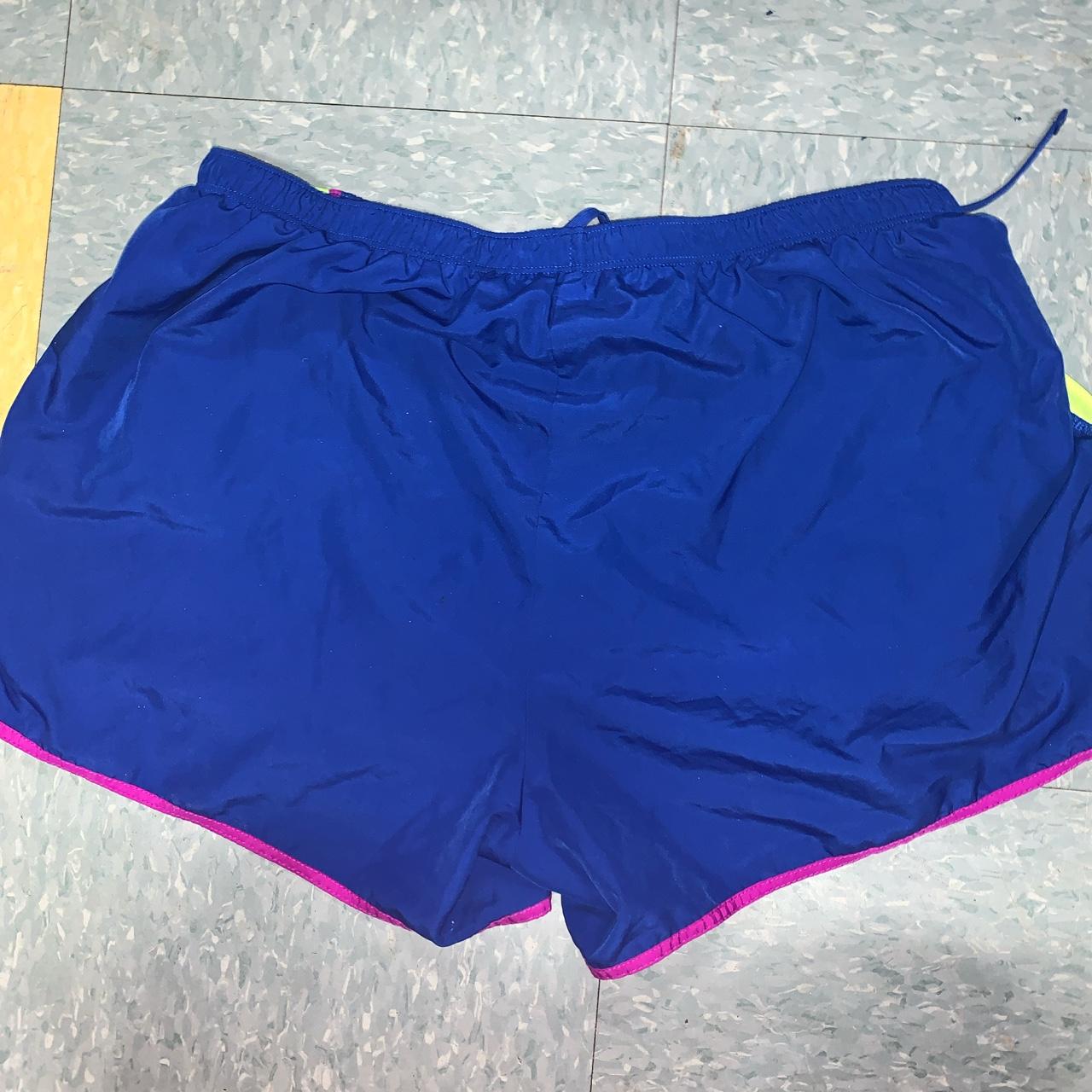 Blue Champion Running Shorts. Super cute! Previously... - Depop