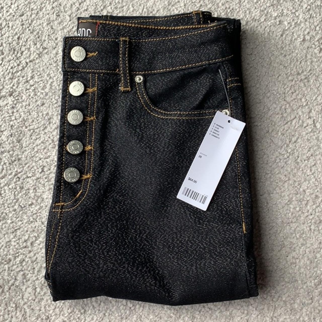 Urban Outfitters Women's Blue and Silver Jeans | Depop