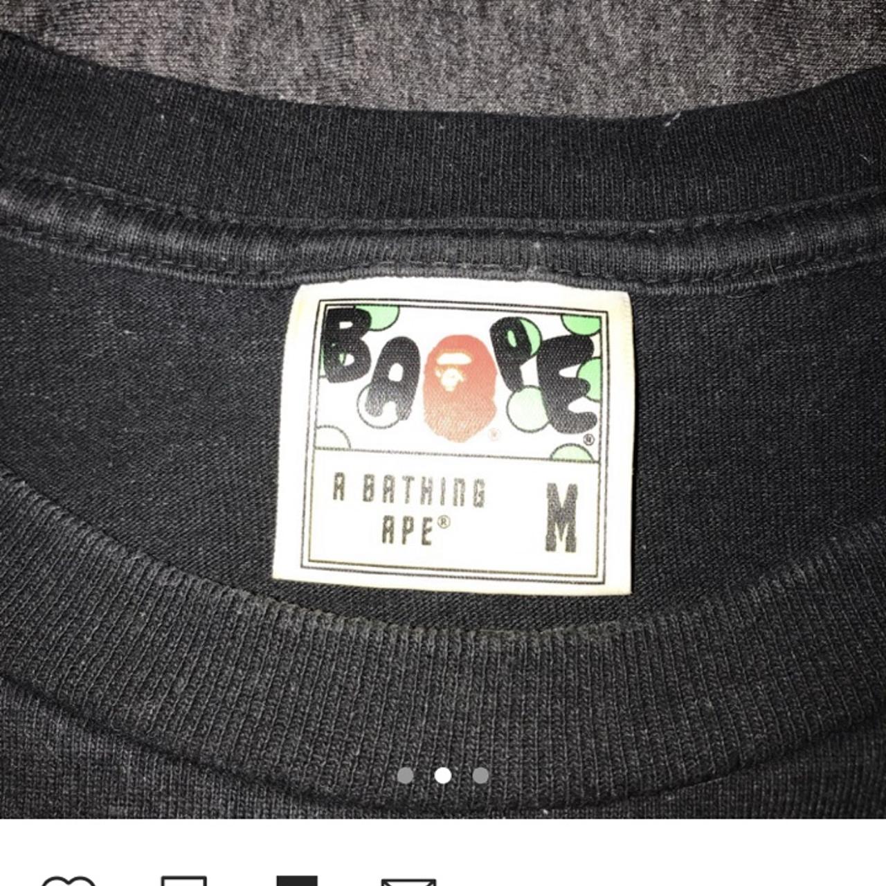 BAPE REFLECTIVE T SHIRT 🤟🏼🤟🏼🤟🏼 men’s size M - Depop