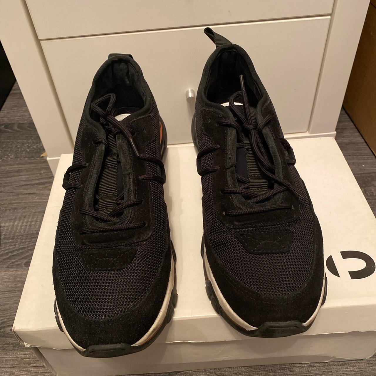 Oki kutsu black and orange trainers Good used... - Depop