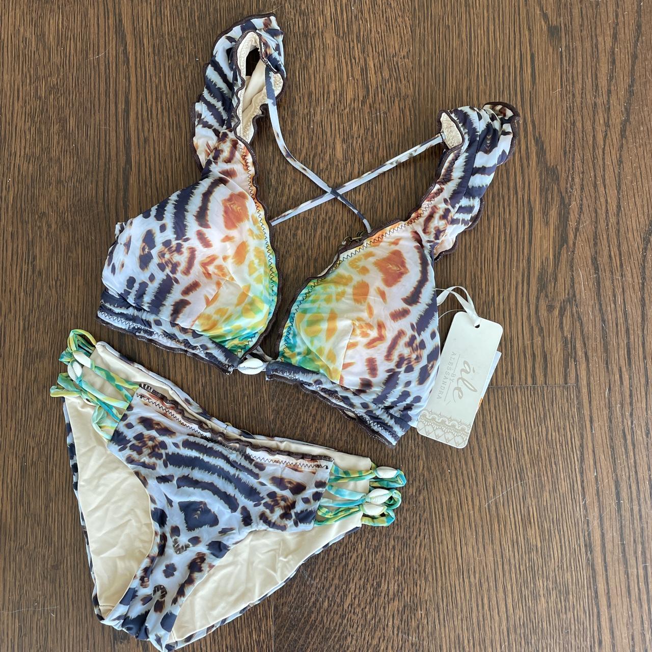 ale by ALESSANDRA gorgeous bikini with shell... - Depop