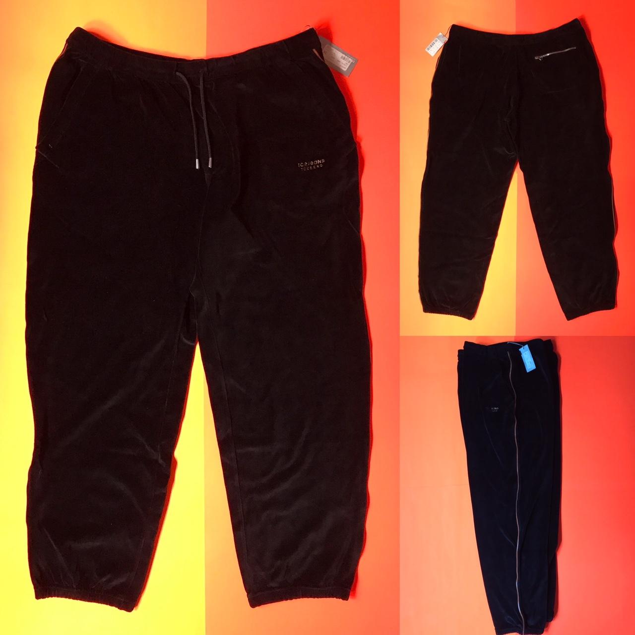 Iceberg Jeans Velour Track Pant from early 2000s.... - Depop