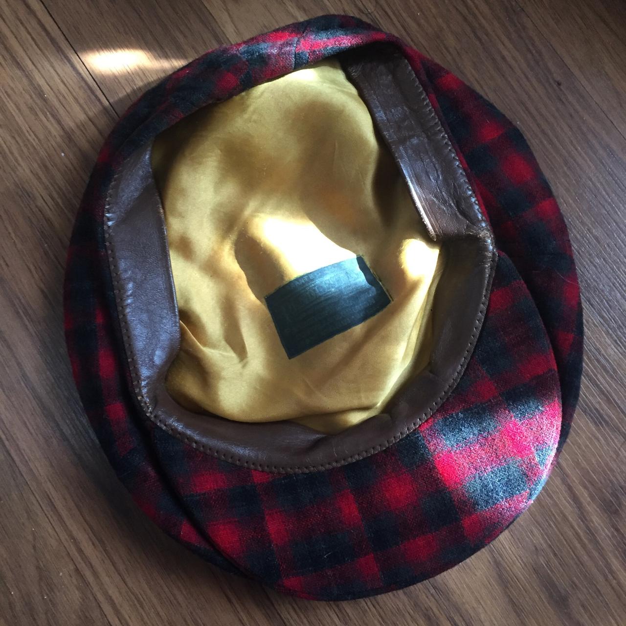 Beautiful vintage Pendleton hat. Red and grey wool... - Depop