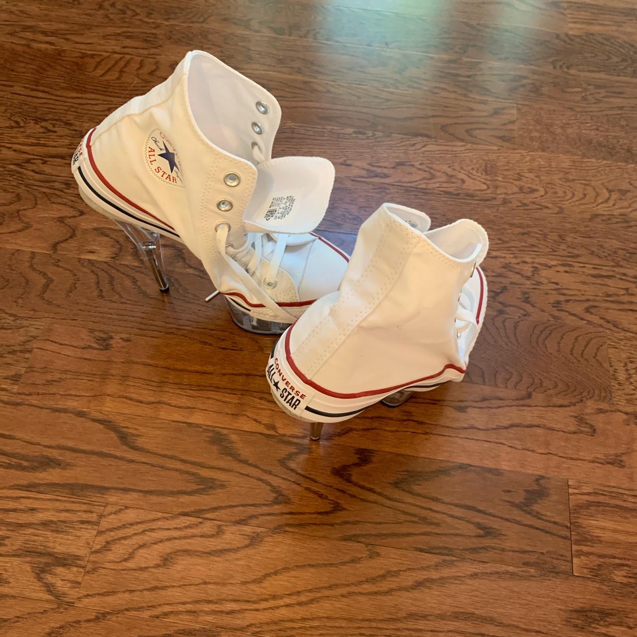 Hi Top CONVERSE PLATFORMS (Custom) UNISEX SIZE... - Depop