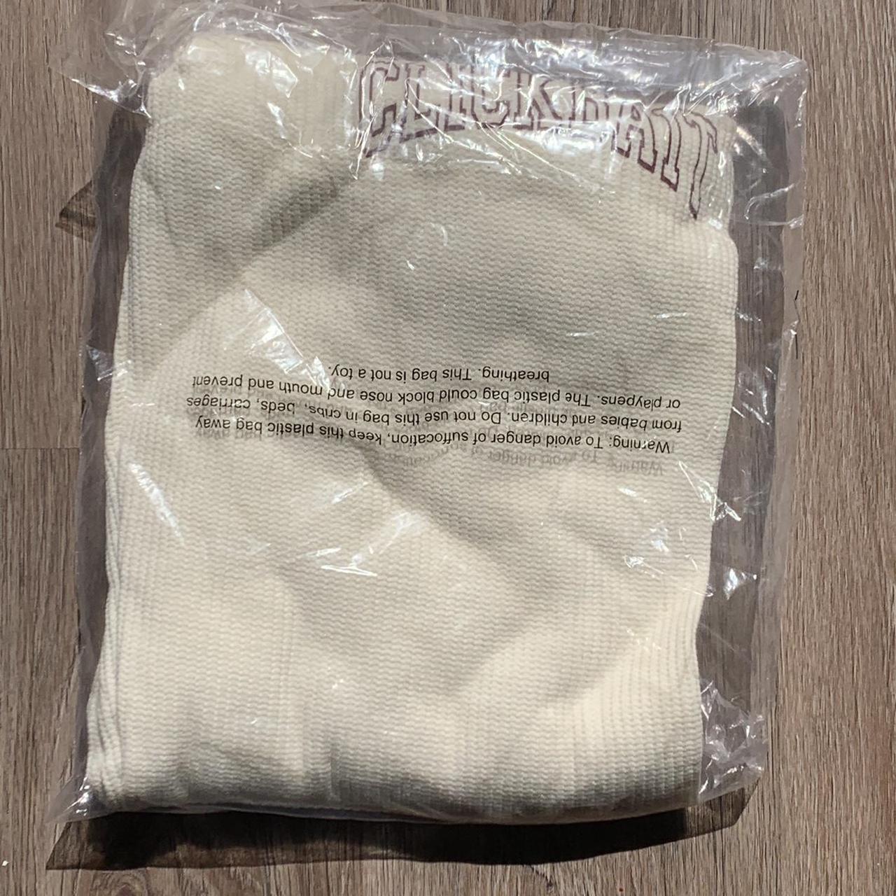 David Dobrik fanjoy thermal sweatpants Cream color... - Depop