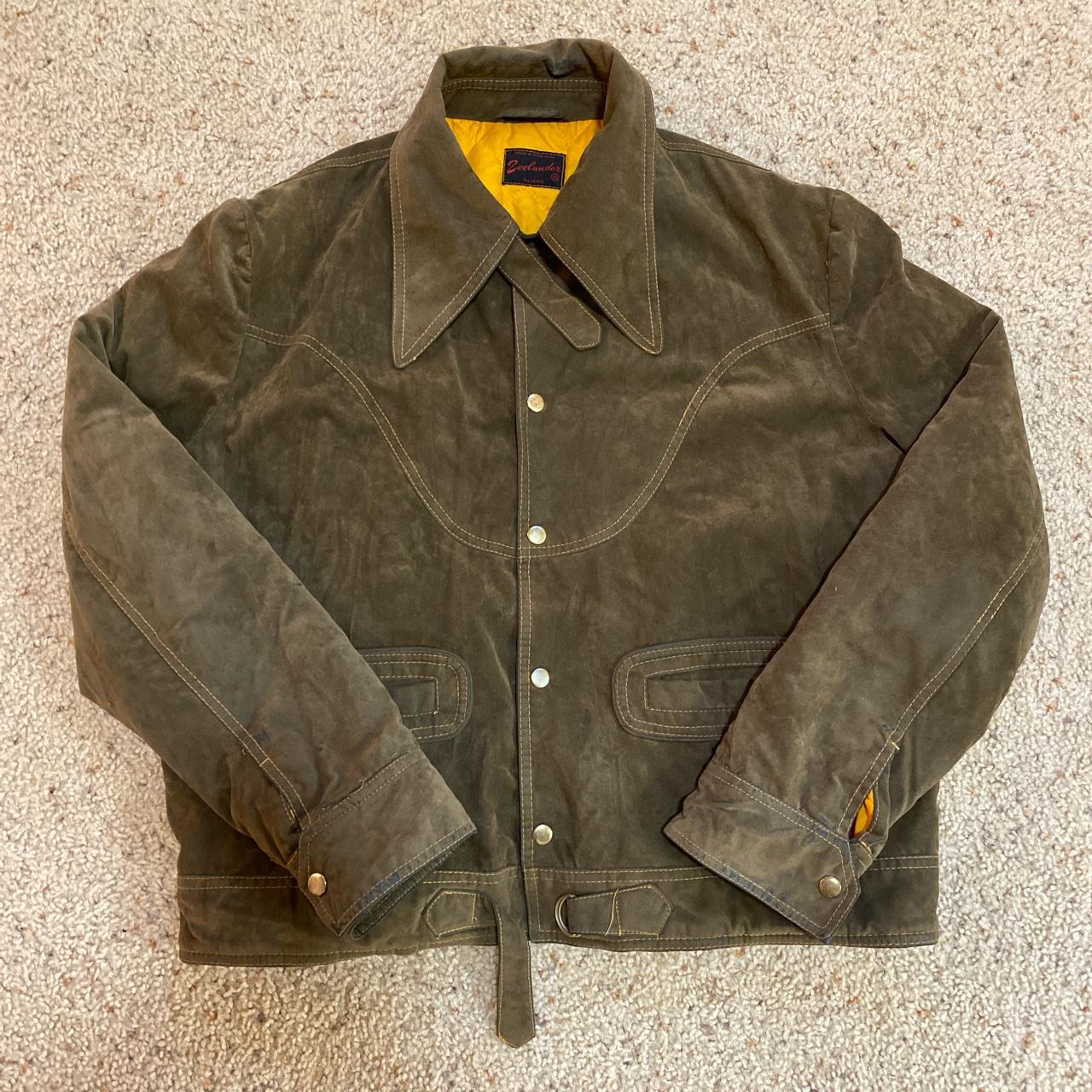 VINTAGE RUSTIC ARMY GREEN JACKET -pretty heavy duty;... - Depop