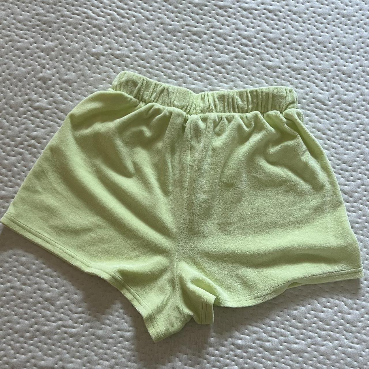 ASOS Women's Yellow and Green Shorts | Depop