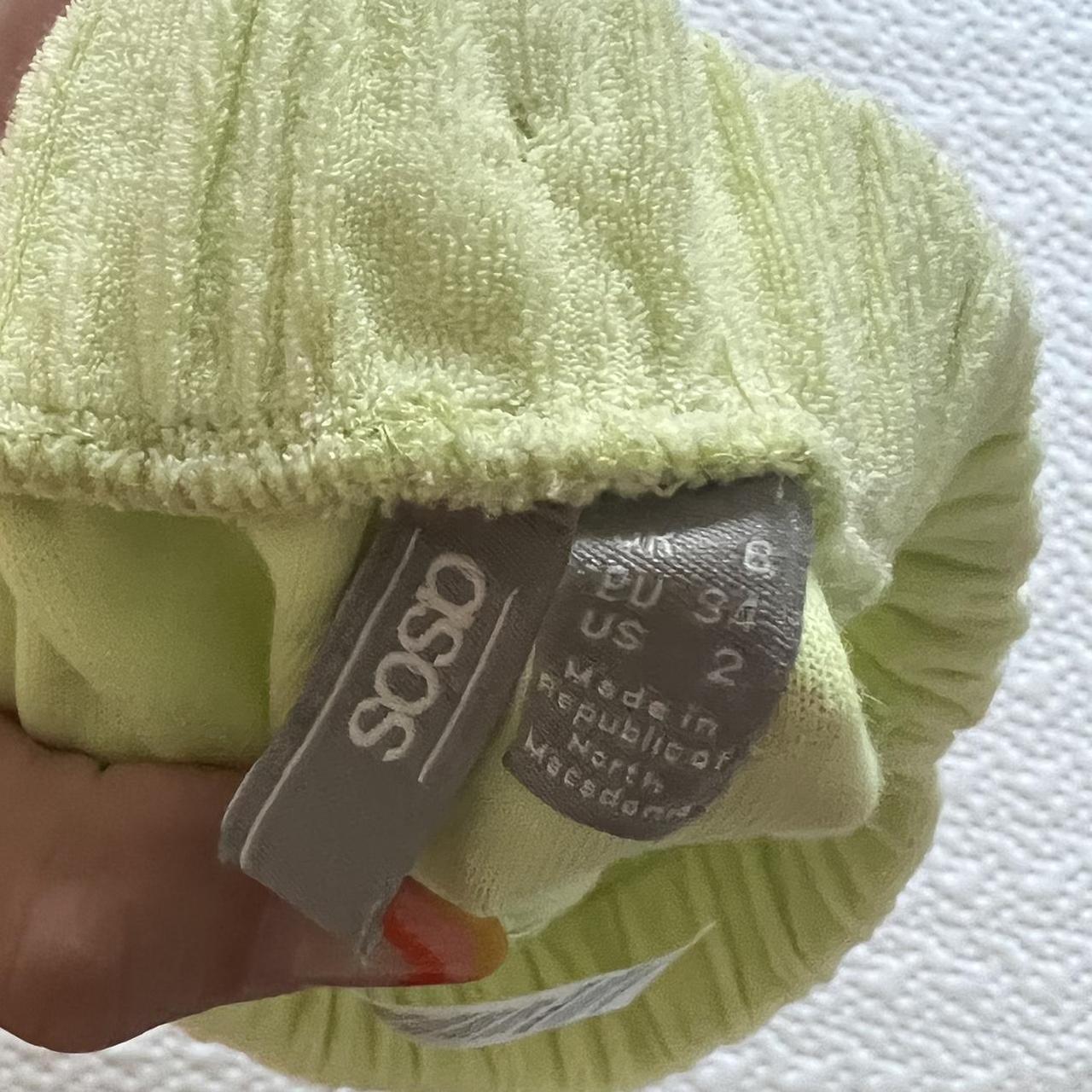 ASOS Women's Yellow and Green Shorts | Depop