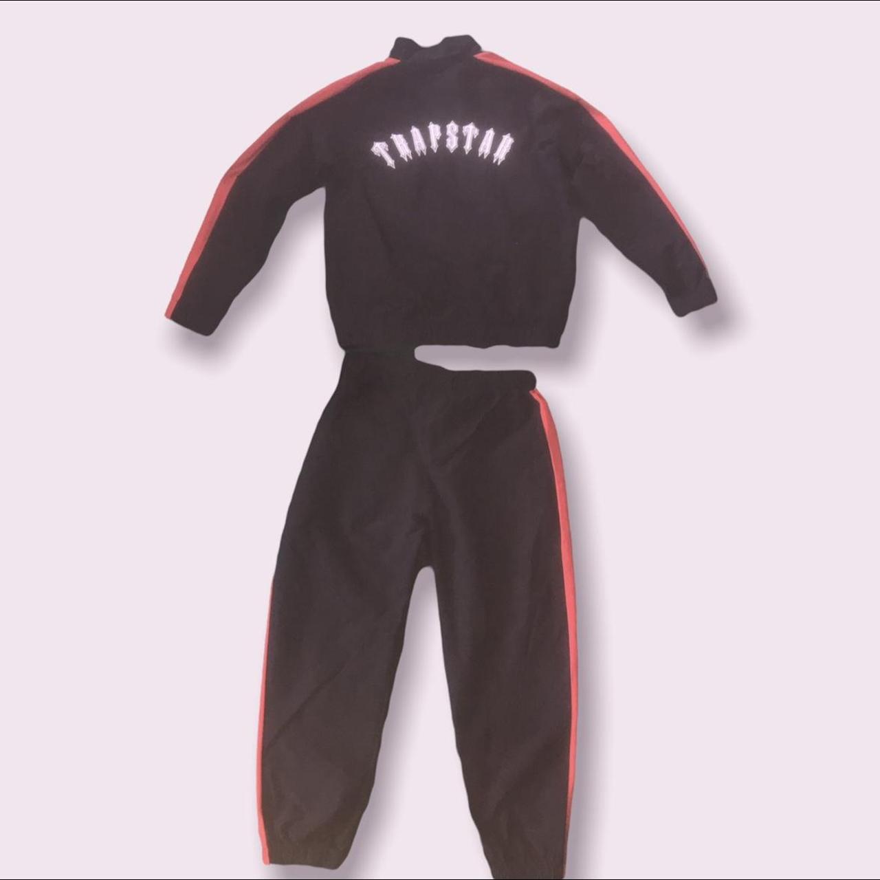 Trapstar Black/Red/White Lightweight Tracksuit 🏷... - Depop