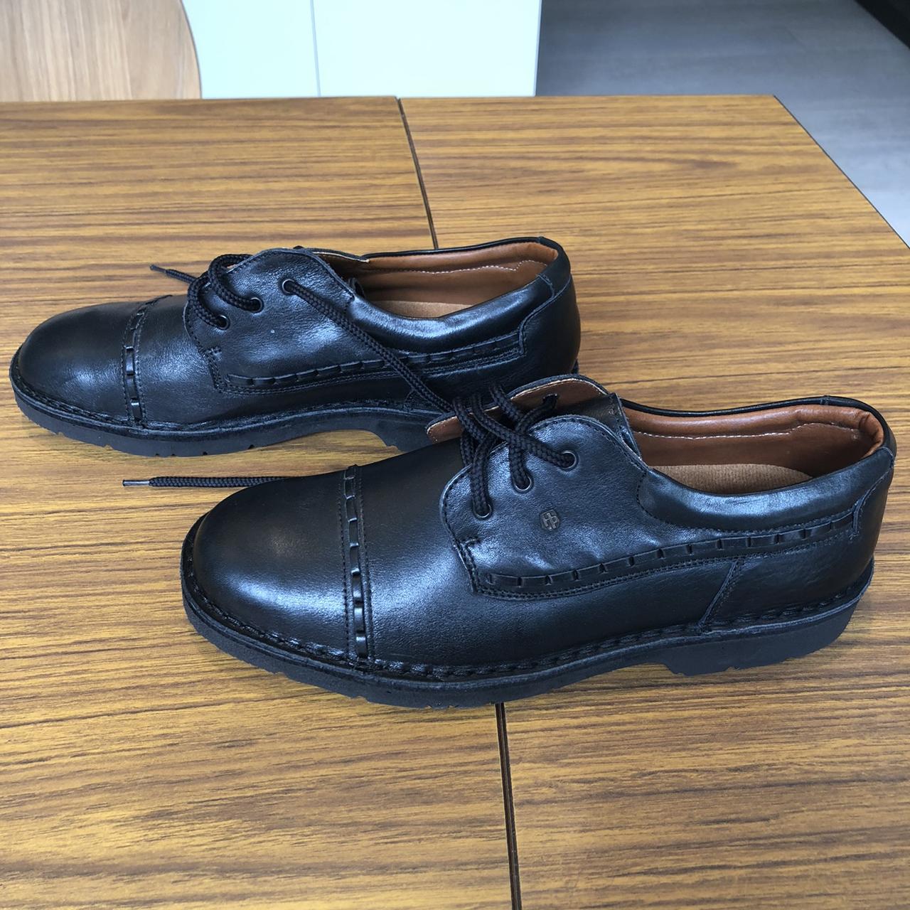 Brand new 80’s leather hush puppies, similar to docs... - Depop