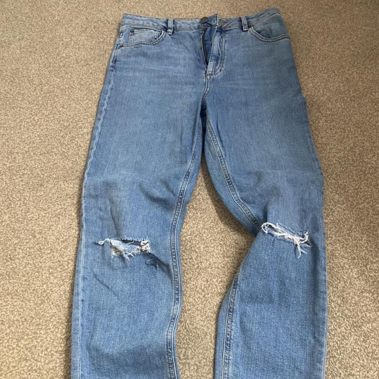 ASOS slim fit mom jeans size 30/32z only worn once.... - Depop