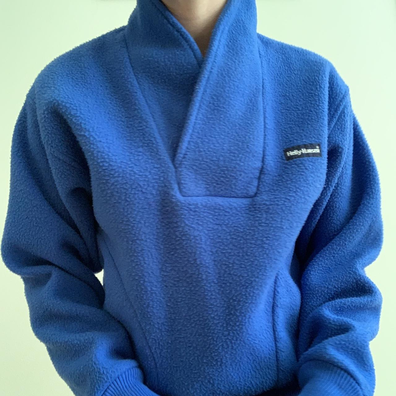 #vintage #90s #hellyhansen blue #fleece pullover... - Depop