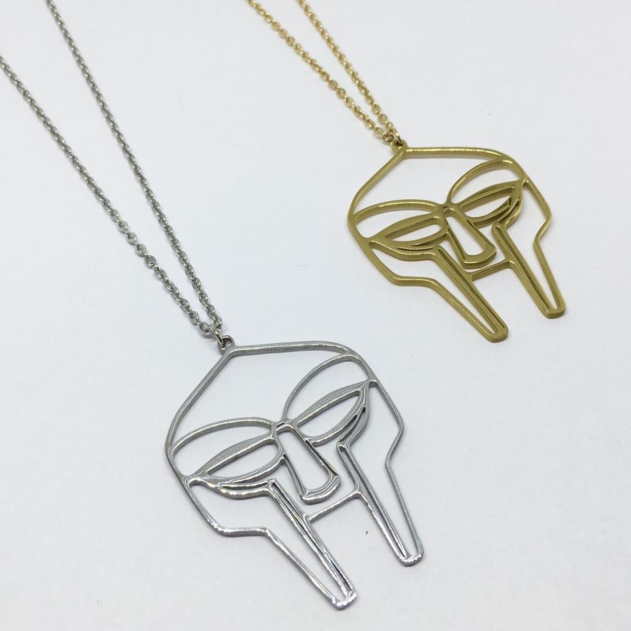 🐲 🧨 Gold / Silver Stainless Steel MF DOOM Mask... - Depop