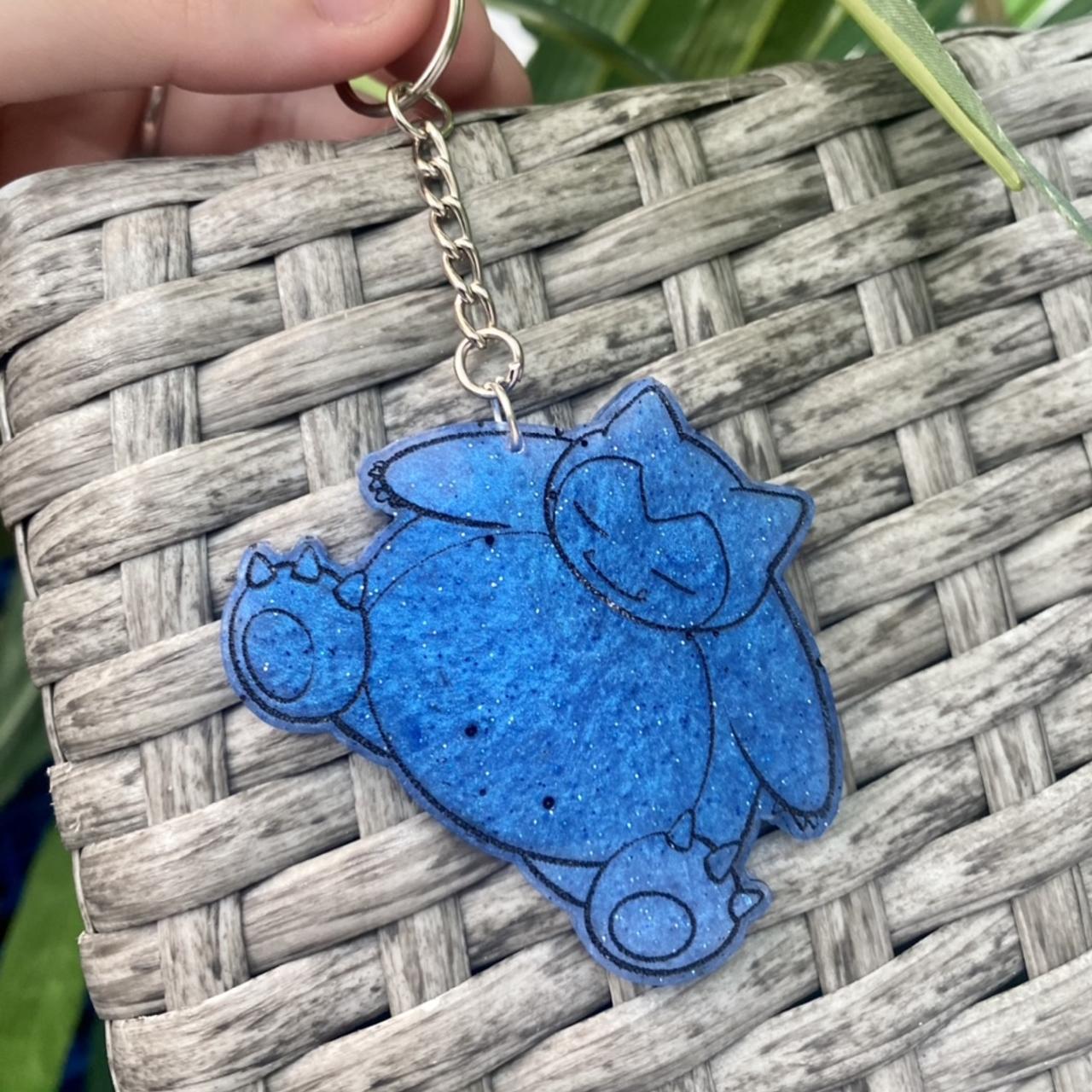 Handmade Pokemon snorlax keyring keychain bag charm... - Depop