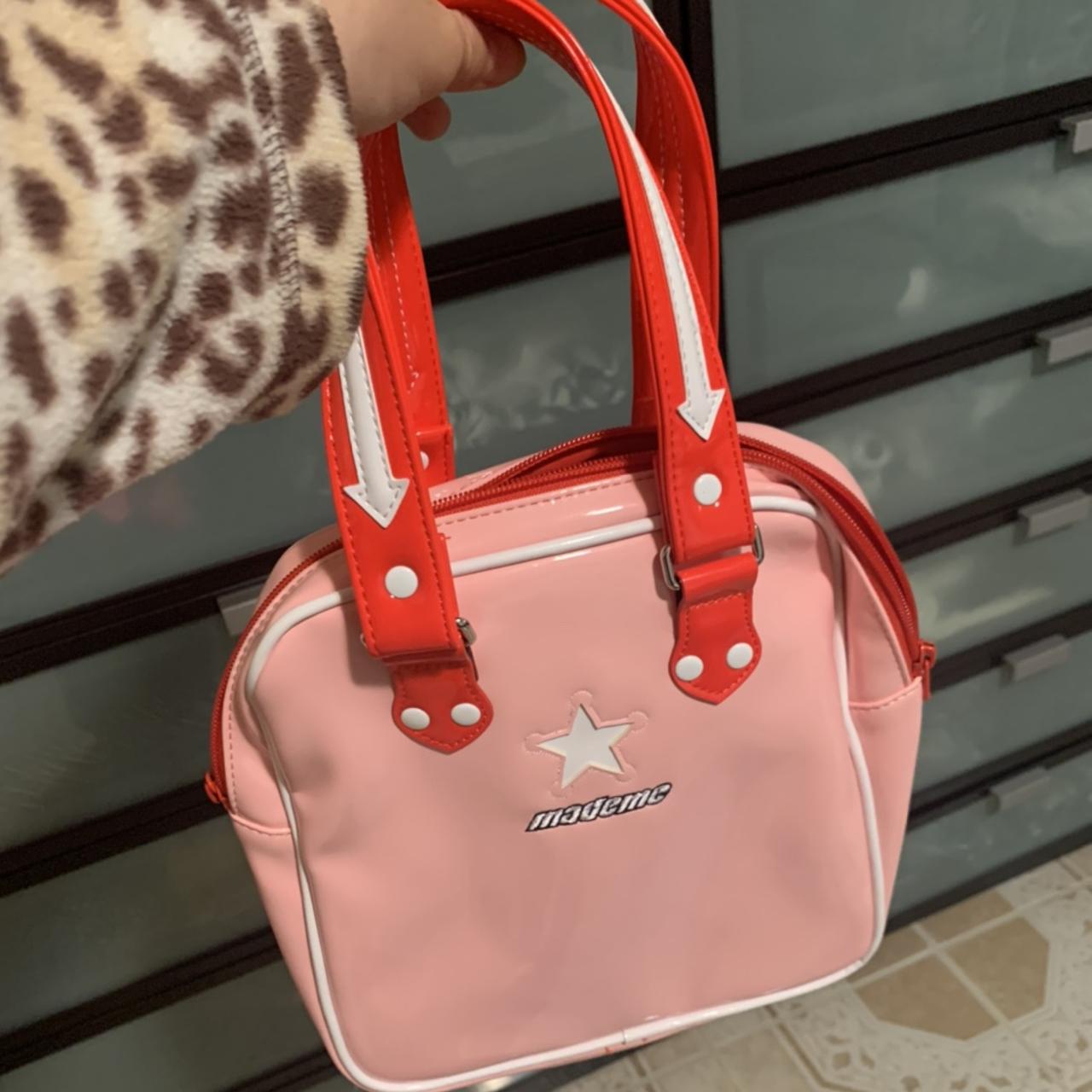 mademe nyc converse bag collab nwt pink and red... - Depop