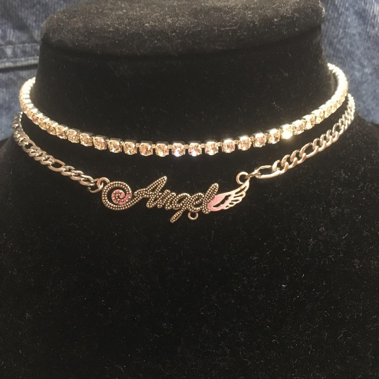 The Angel Choker// Handmade One of a Kind//Thin... - Depop