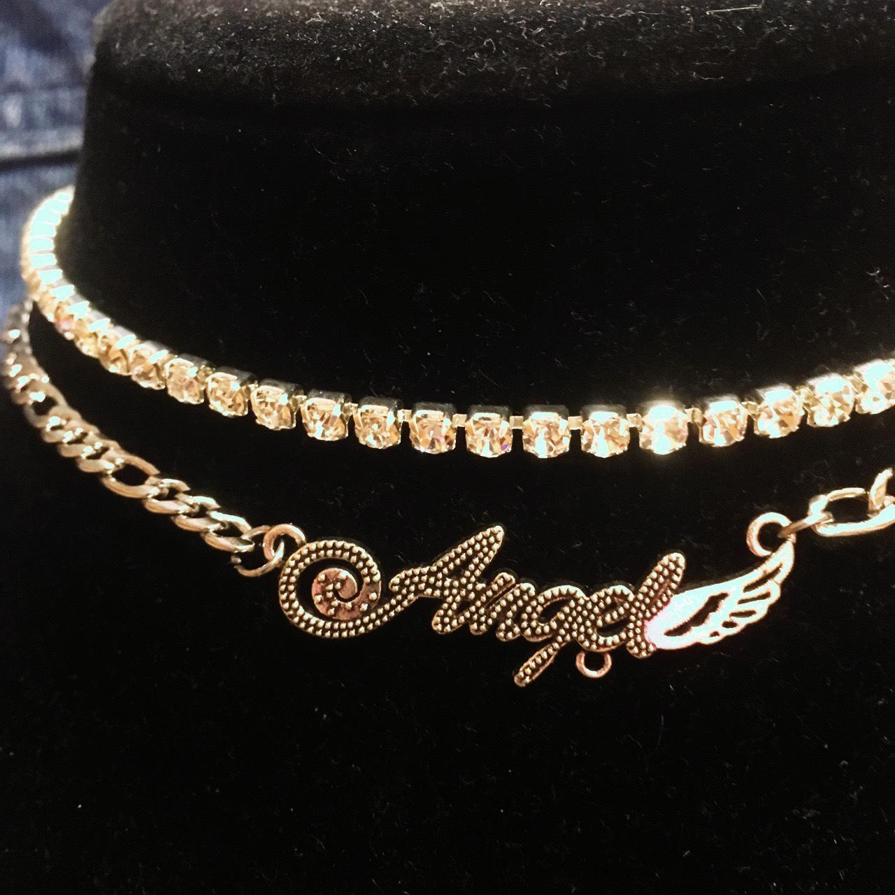 The Angel Choker// Handmade One of a Kind//Thin... - Depop