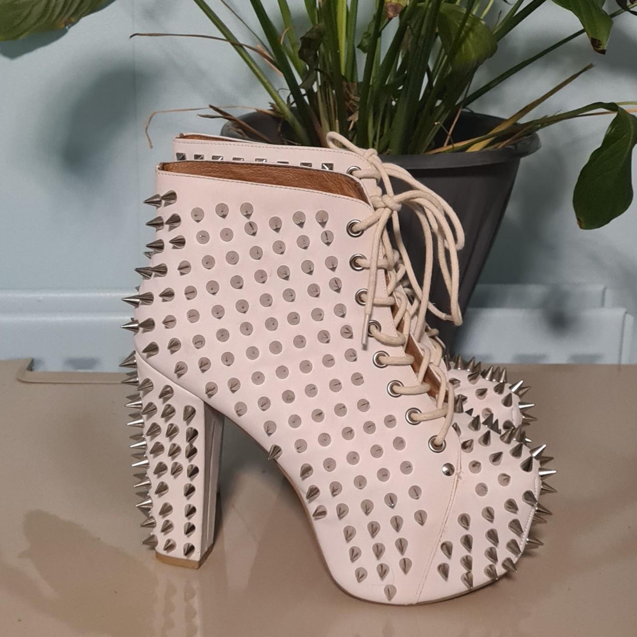 Jeffrey Campbell leather spiked litas. A lovely... - Depop