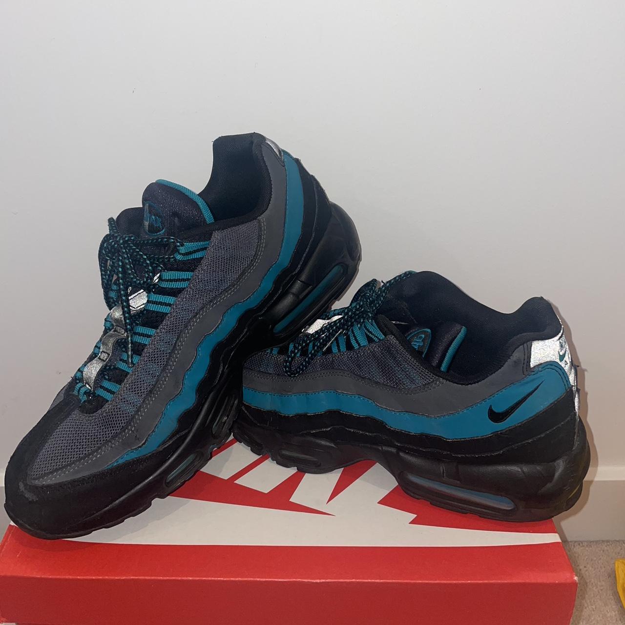 RARE: Nike 95s / Nike 110s in blue/black/grey... - Depop