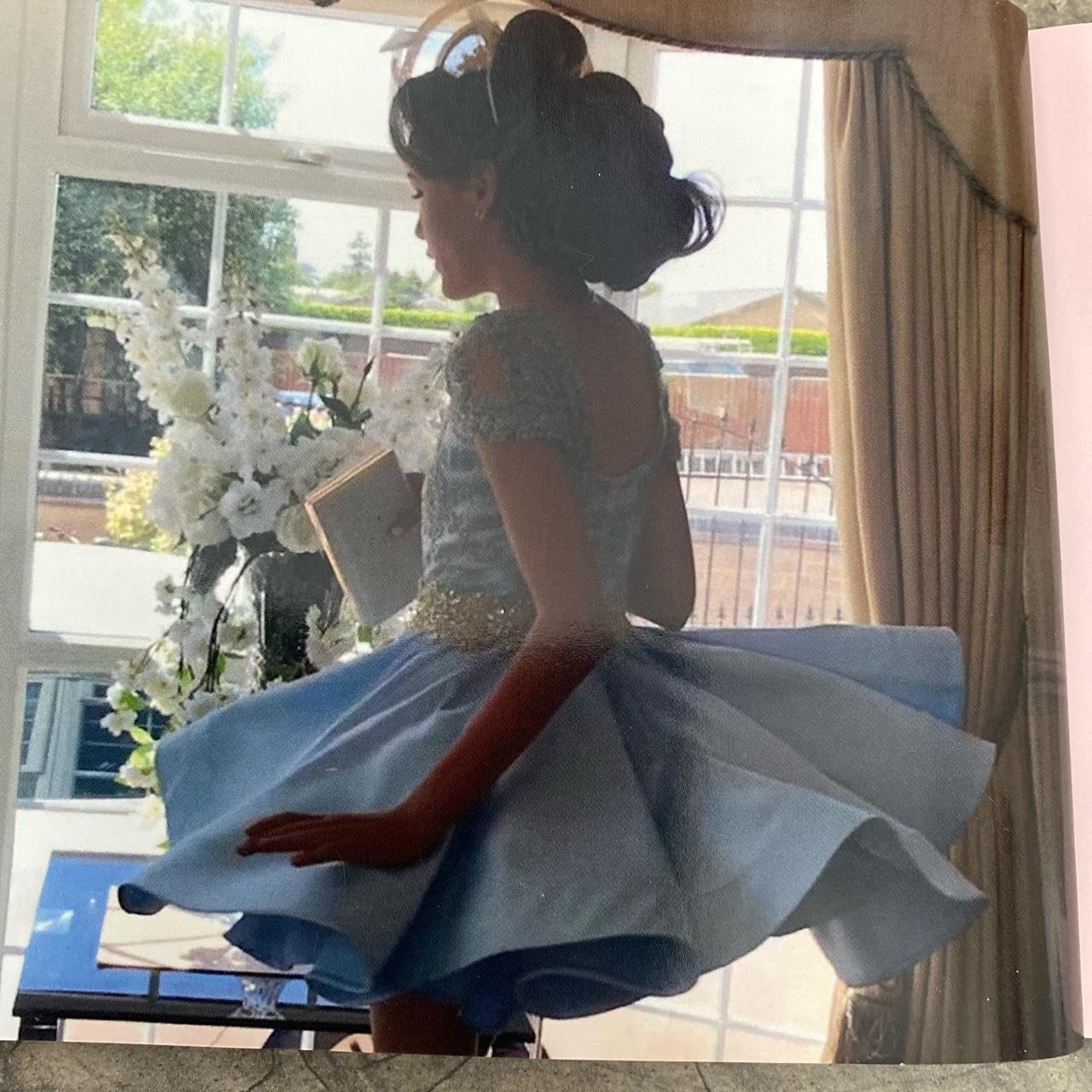 Blue and gold mark melia dress pictures don’t do it... - Depop