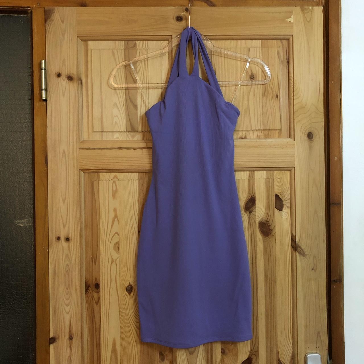 Mini Dress - halter neckline with cross straps &... - Depop