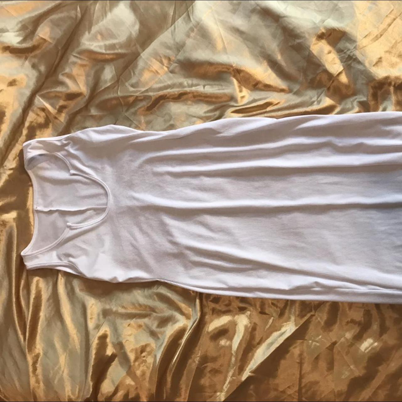 white wife beater maxi dress #y2k #wifebeater - Depop