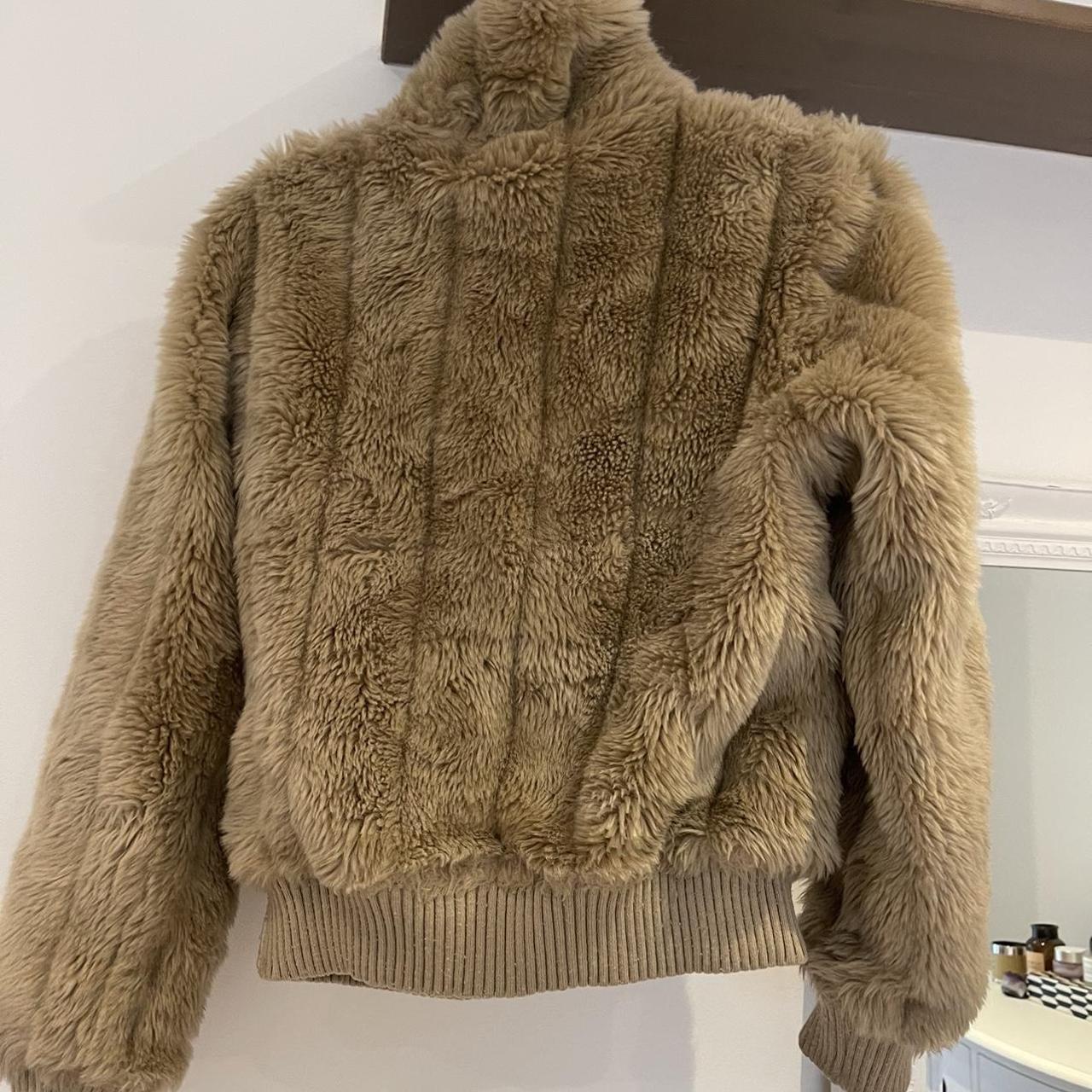 Y2K style fur jacket, comes up kind of cropped but... - Depop