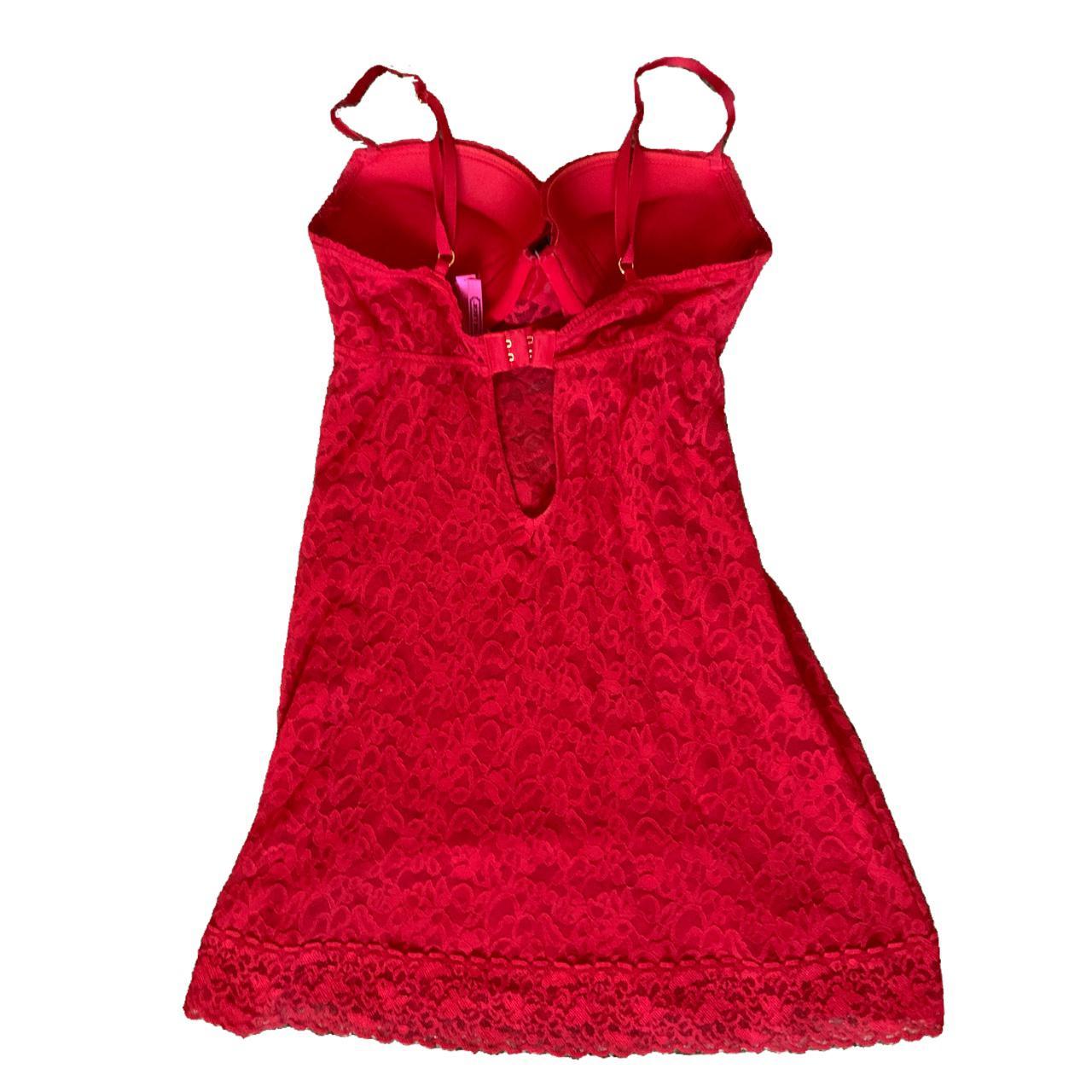 Victoria Secret Red Push Up Lace Slip Absolutely... - Depop