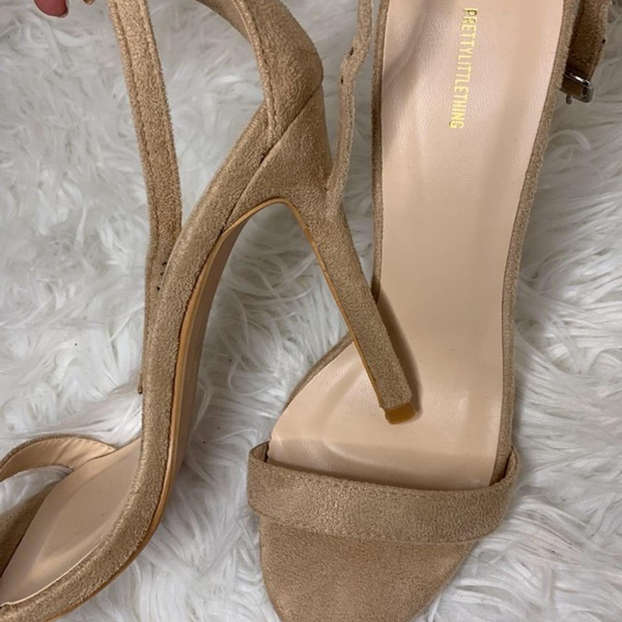 Pretty little thing Nude heels size 4 brand new £15 - Depop
