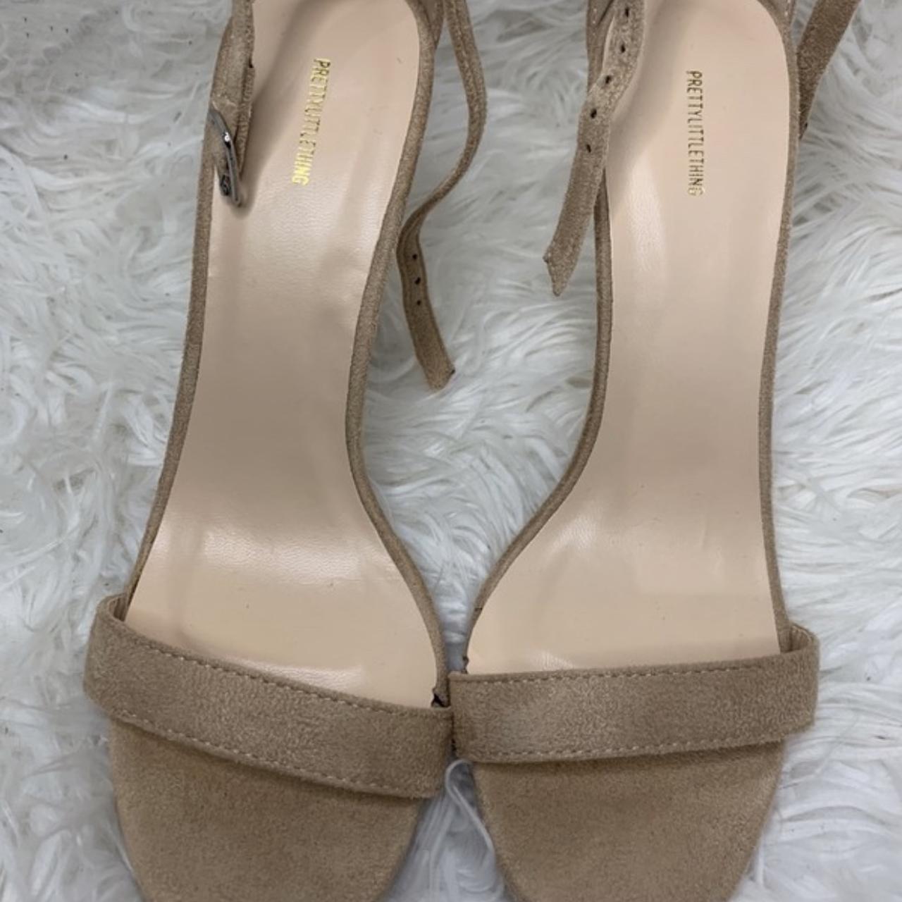 Pretty little thing Nude heels size 4 brand new £15 - Depop