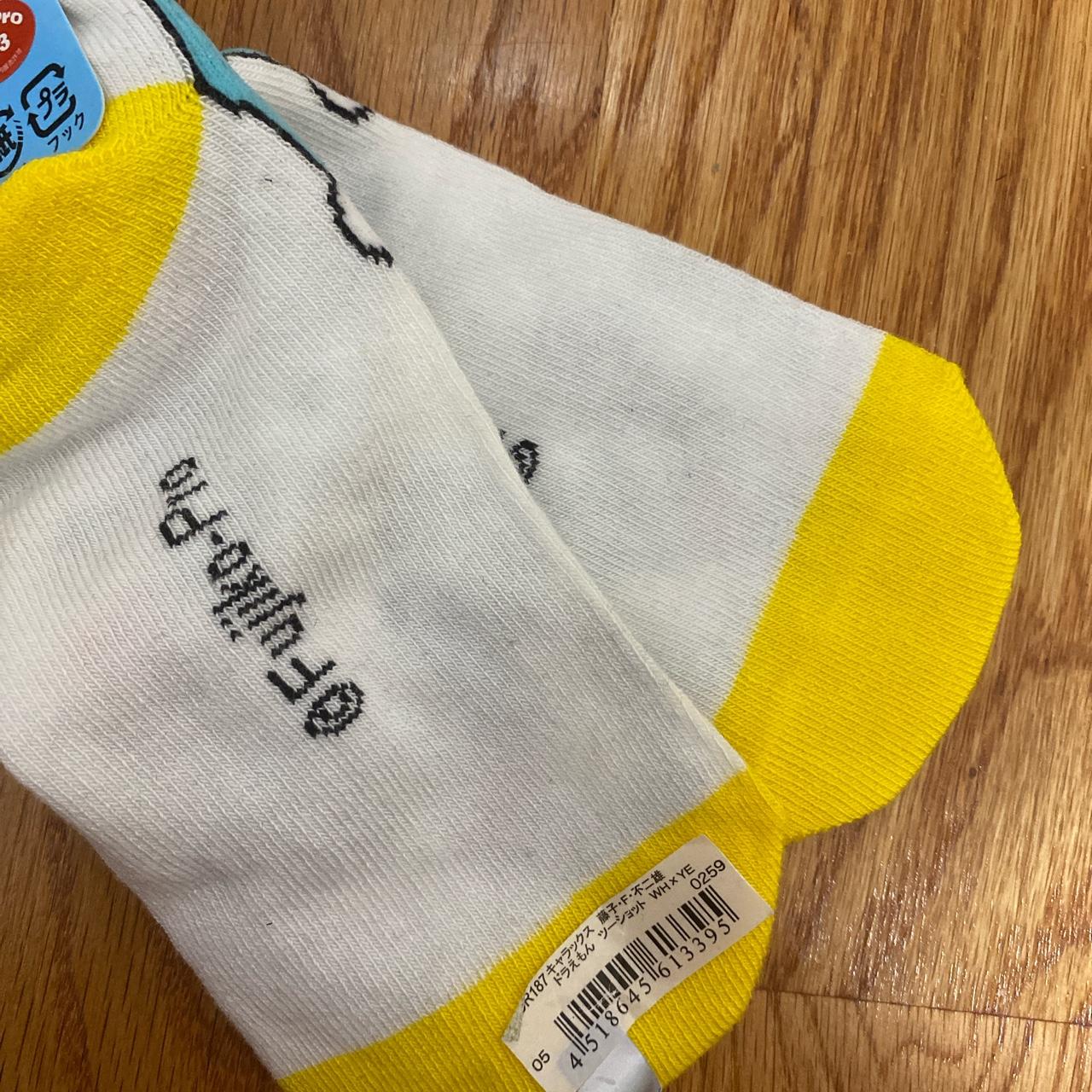 New Doraemon cartoon socks! neon, grey, blue Size... - Depop