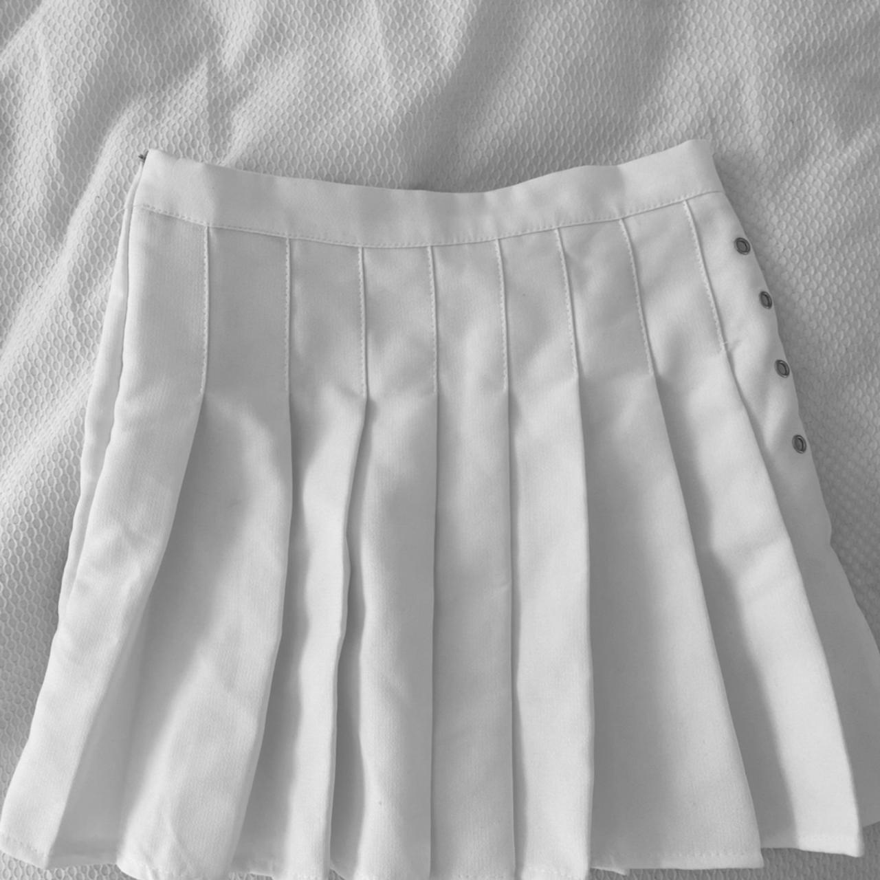White Pleated Skirt Size Small 15 Princesspolly Depop