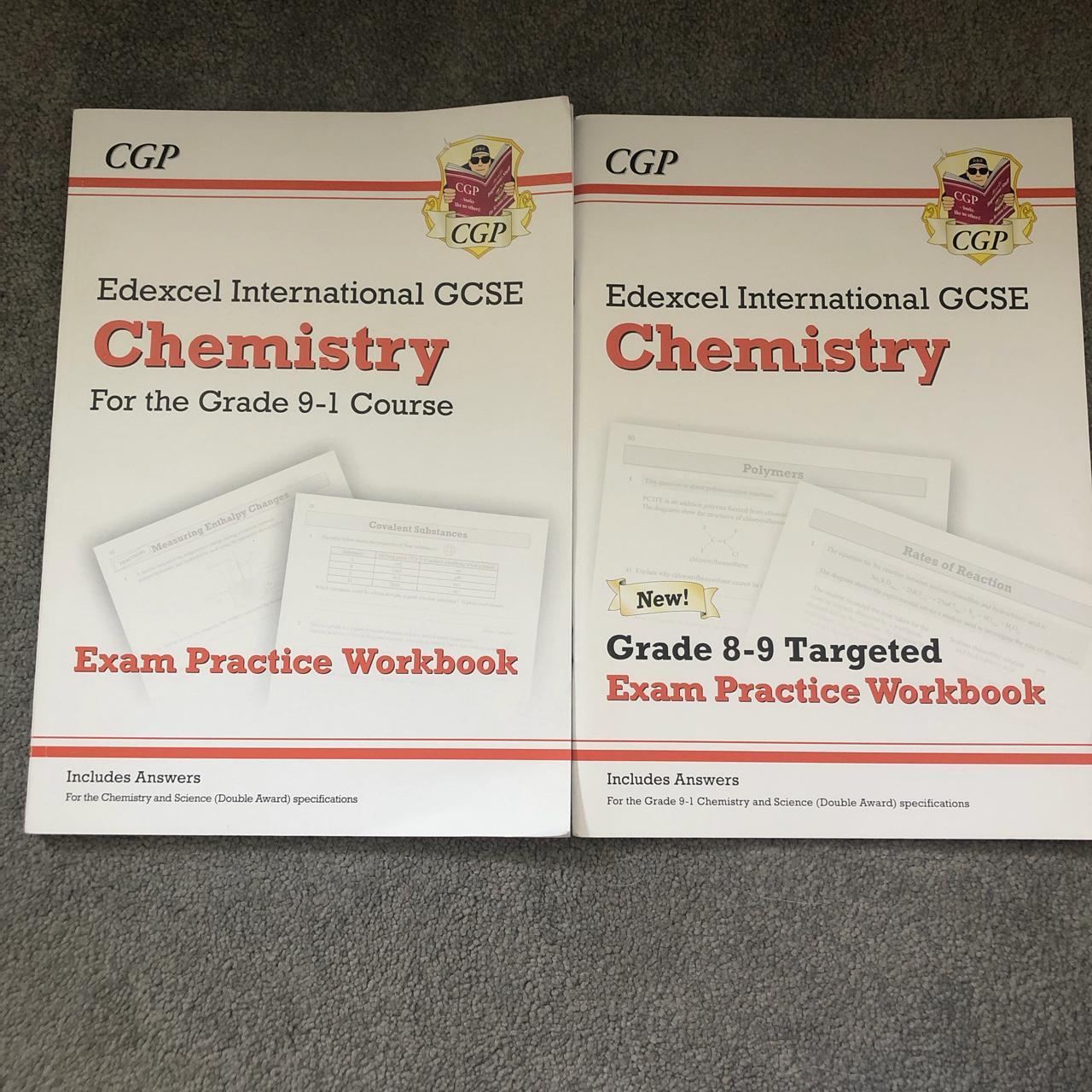 Chemistry Edexcel IGCSE CGP Exam practice workbook... - Depop