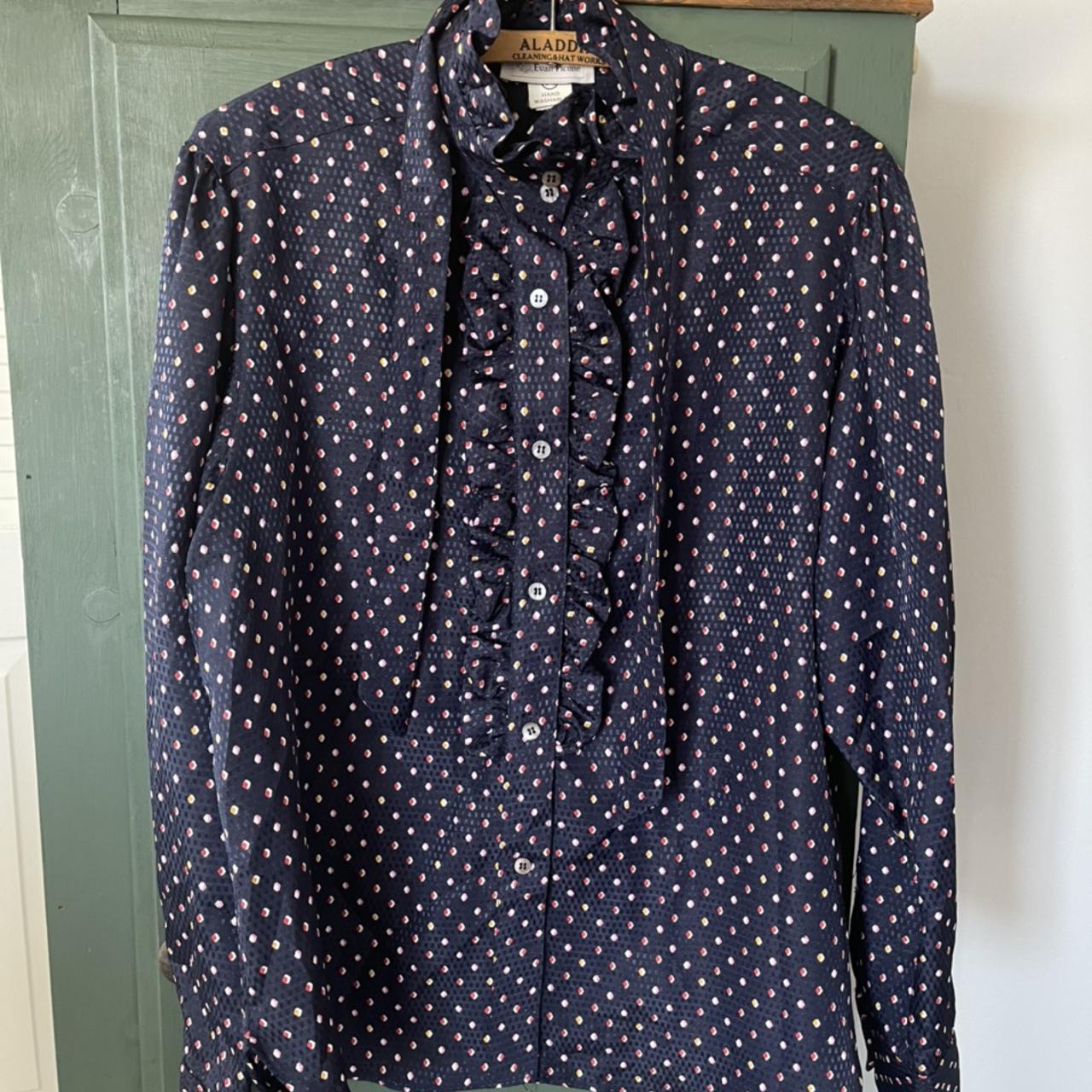 vintage 70s/80s Evan Picone secretary button up... - Depop