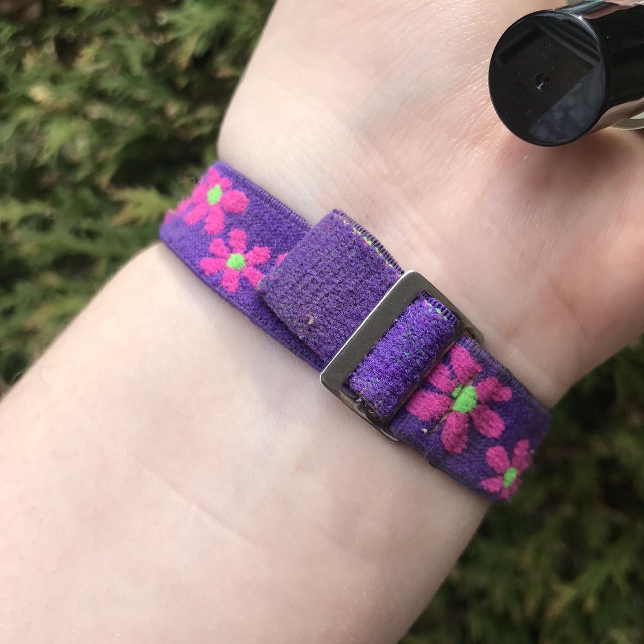 Y2k floral Timex Indiglo Kids Learning Watch Stretch... - Depop