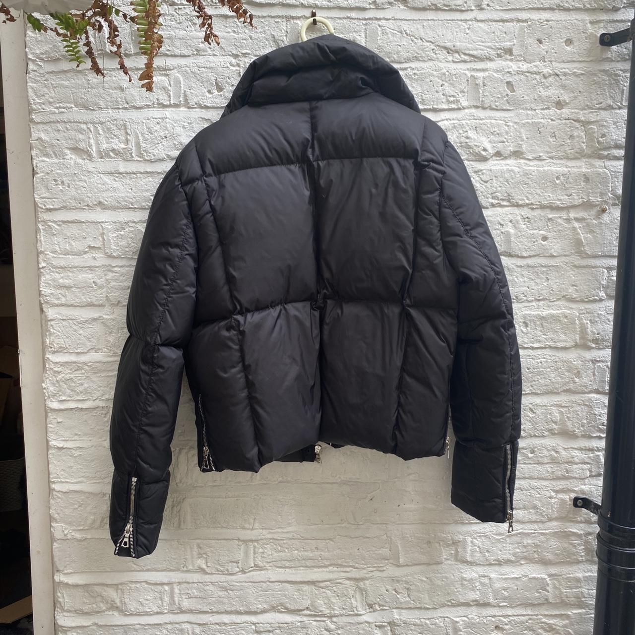 Sandro black slightly cropped puffer jacket. Super... - Depop