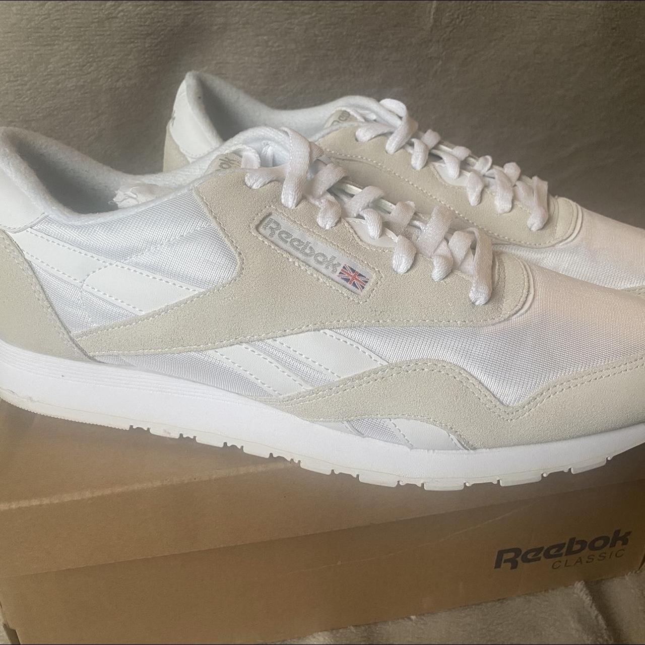 Reebok classic nylon trainers worn couple of times... - Depop