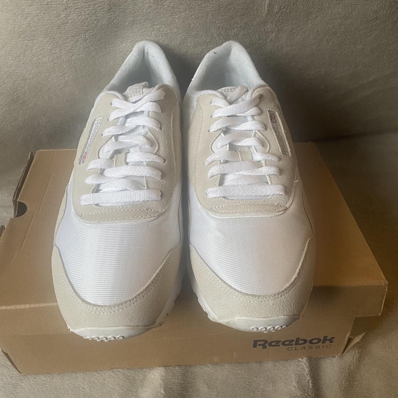 Reebok classic nylon trainers worn couple of times... - Depop