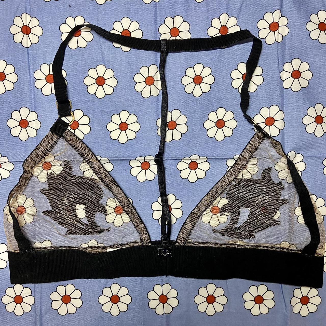 For Love and lemons X SKIVVIES bralette mesh with... - Depop