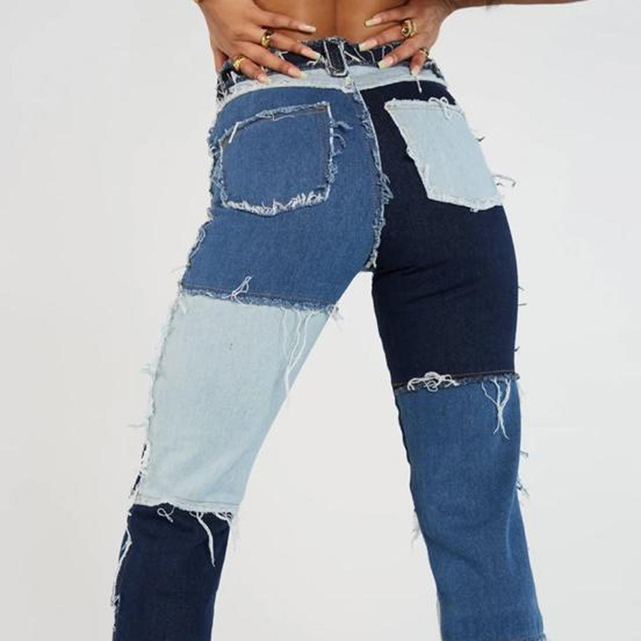 jaded london patchwork denim jeans. waist 26.... - Depop