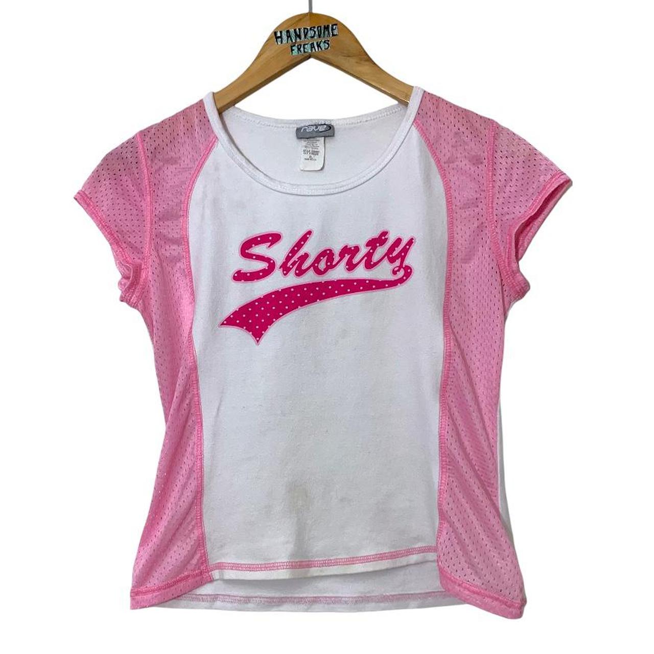 American Vintage Women's White and Pink T-shirt | Depop