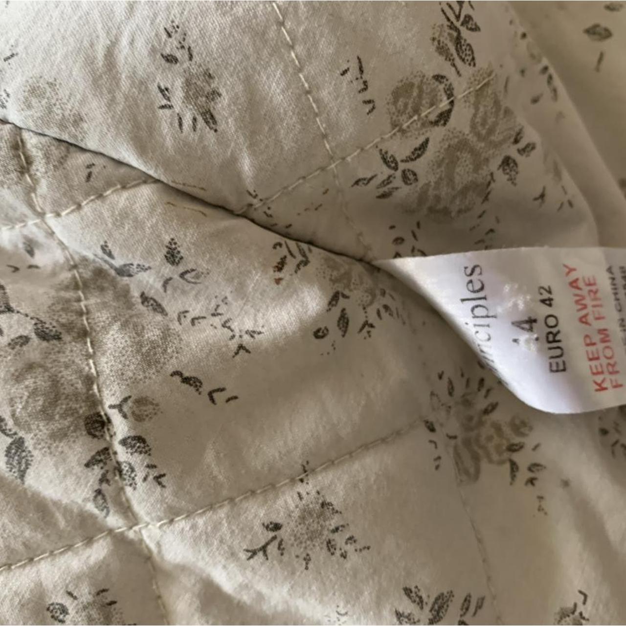 Principles denim jacket with faux fur trim. Like new... - Depop