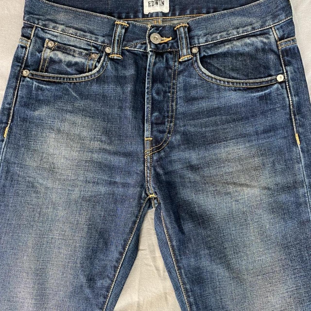 Edwin ED-80 Slim Tapered Jeans 28 x 32 Excellent... - Depop