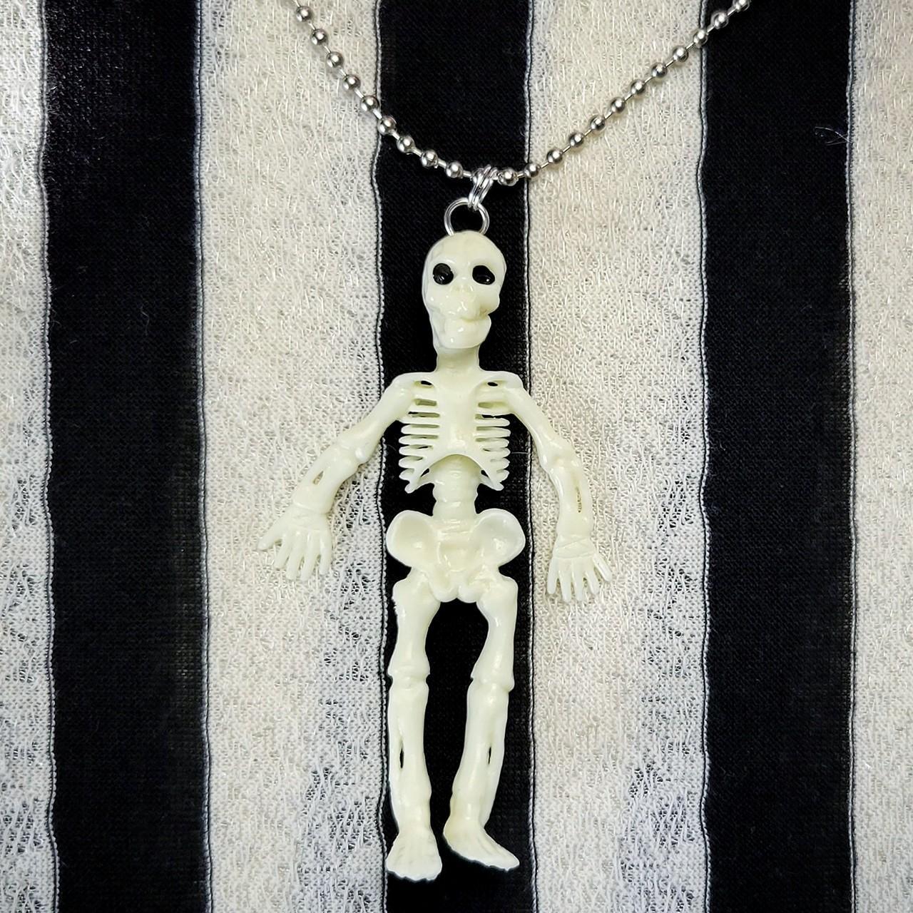 ☠️ Big Skeleton Necklace ☠️ Stay spooky with this big... - Depop