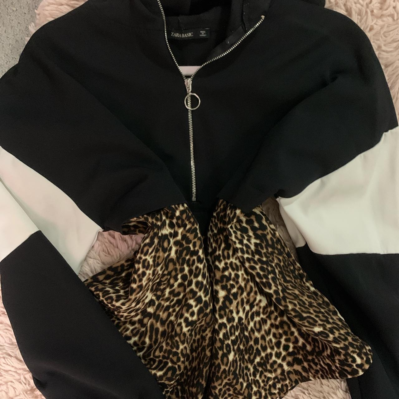 Zara cheetah half zip top 🖤 dress it up or down... - Depop