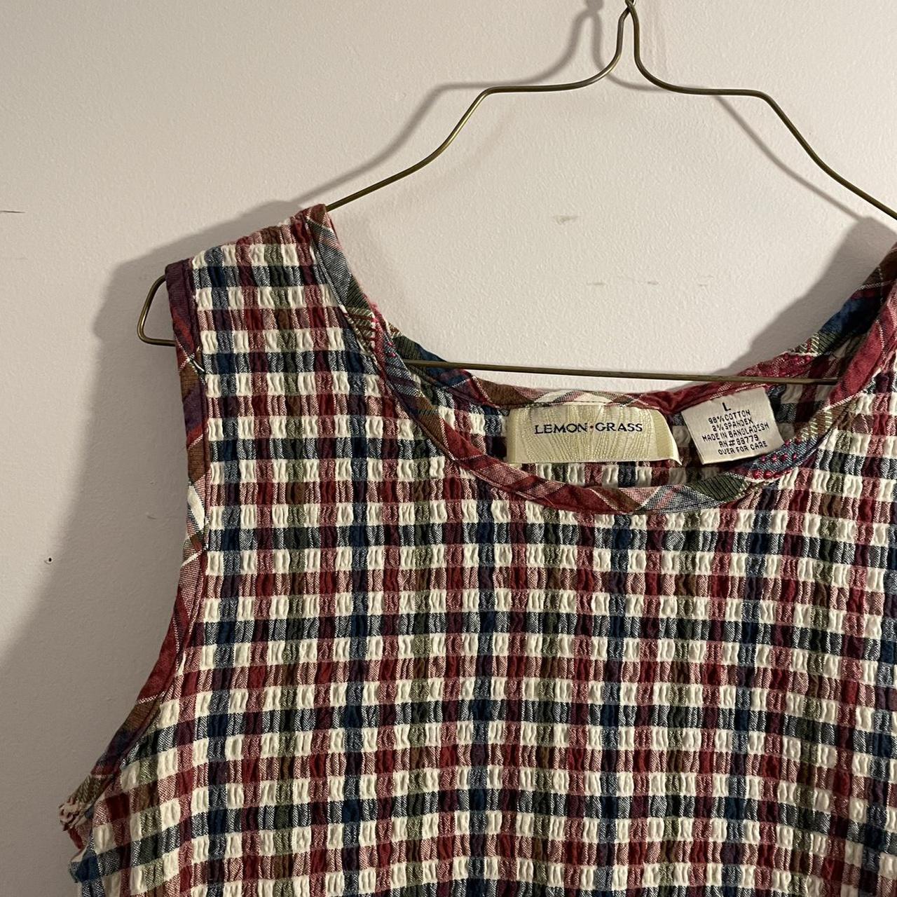 Gingham Red Tank Top Dont Wear It Enough But Still Depop