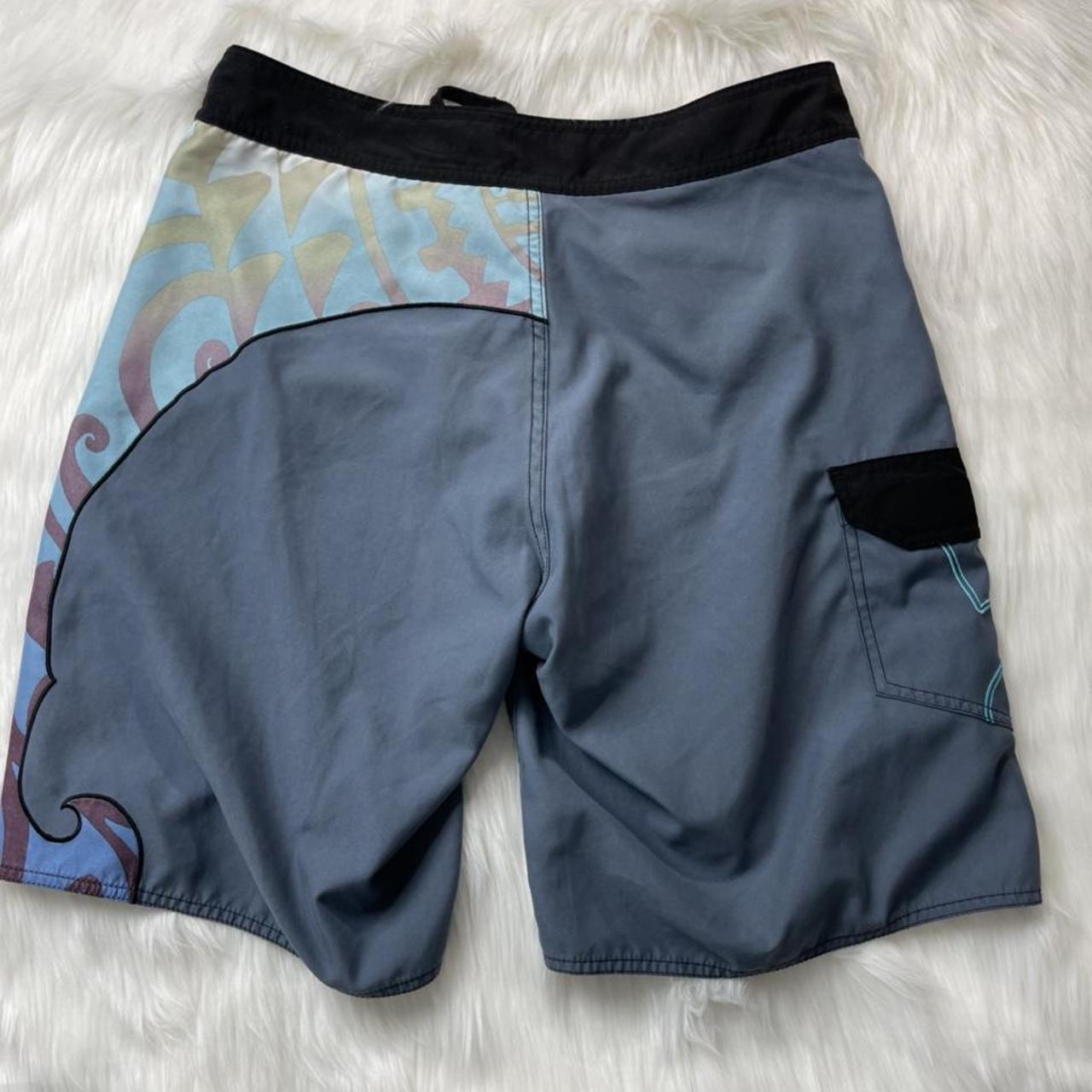 Crazy Shirt swim shorts. Surf / board trunks. Grey... - Depop