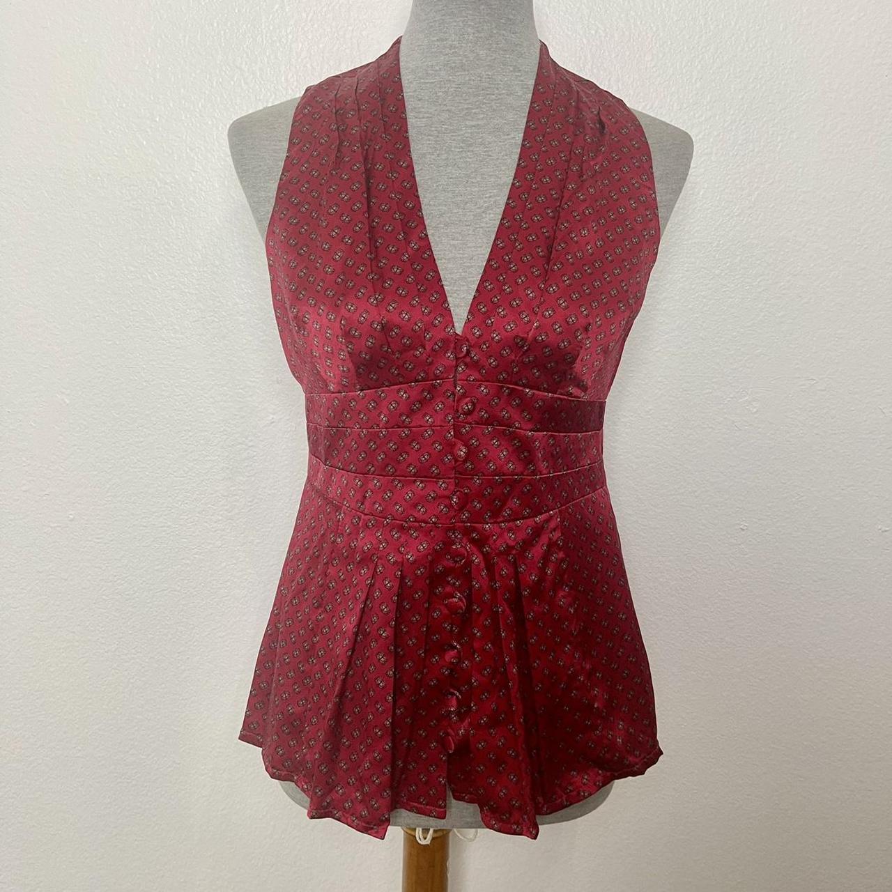 Vintage Nanette Lepore tank top. Sleeveless button... - Depop